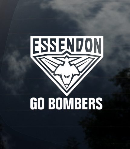 AFL Sticker Essendon Go Bombers Vehicle Window Decal - Fantastic Signs