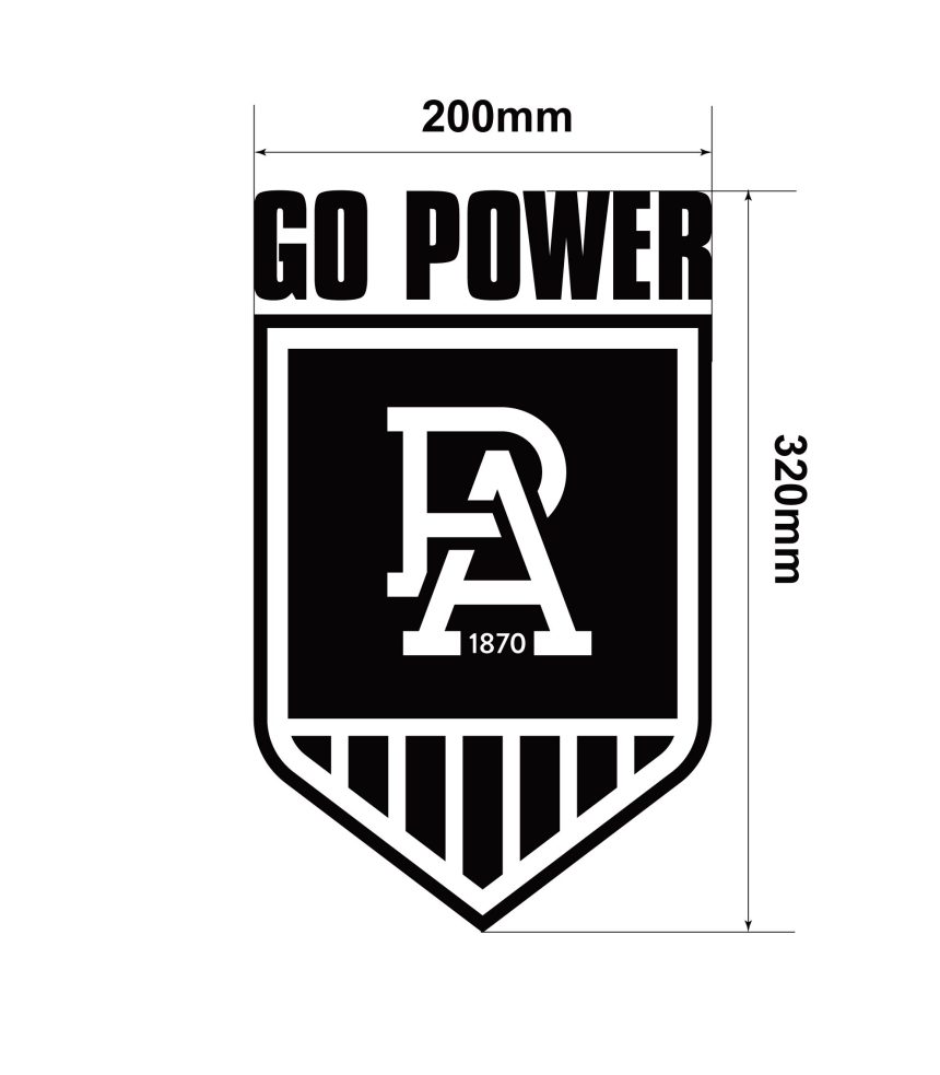 AFL Stickers Adelaide Power Port Car Decals - Fantastic Signs