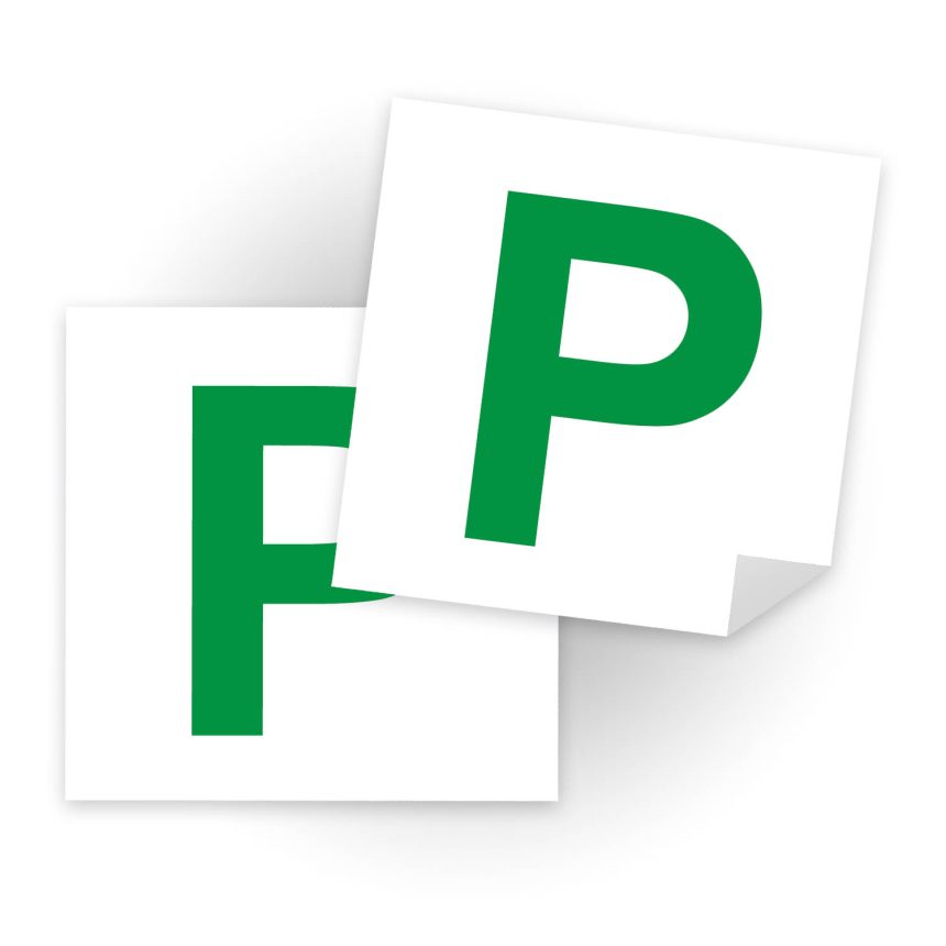Green P Plates Vinyl Stickers for NSW ACT QLD TAS - Fantastic Signs