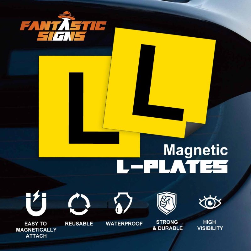 Magnetic L Plates for QLD TAS VIC WA SA Car Licence 2 Pieces ...