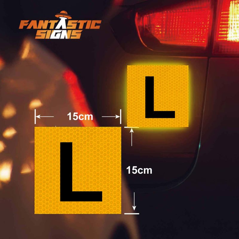 Reflective Magnetic L Plates for QLD TAS VIC WA SA - Fantastic Signs