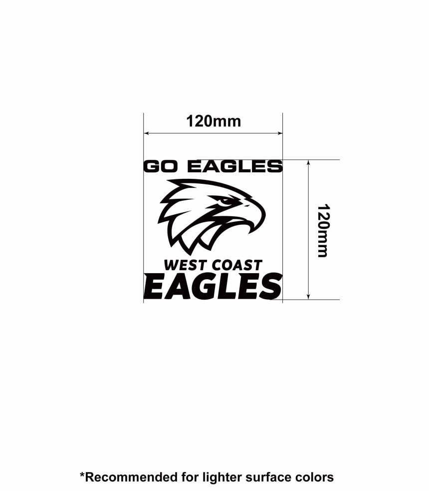 AFL Stickers Go Eagles West Coast Car Window Decals - Fantastic Signs