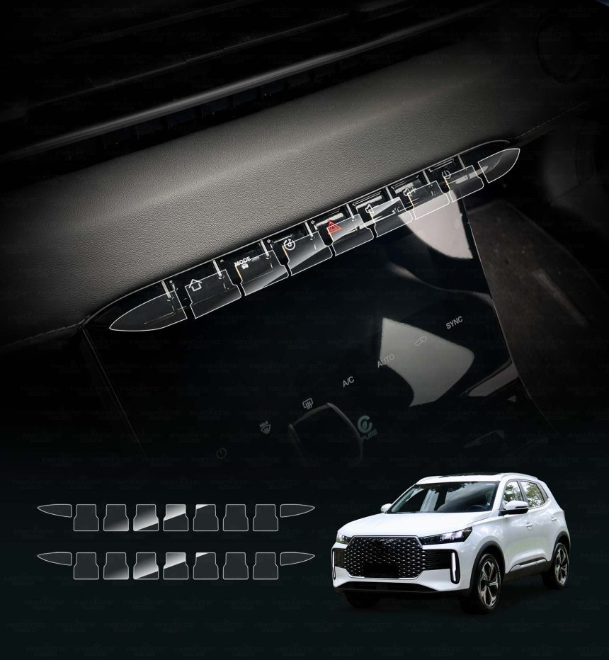 Centre Console Buttons Protector for Chery Tiggo 4 2024-2026 ...